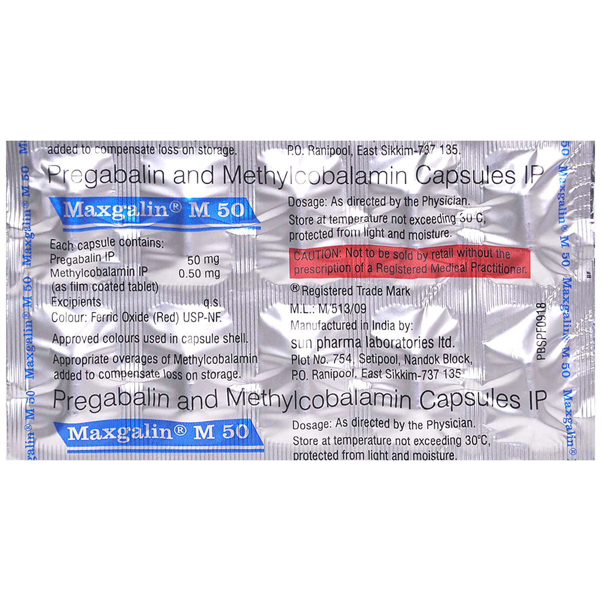 Maxgalin M 50 Tablet 10's Price, Uses, Side Effects, Composition ...