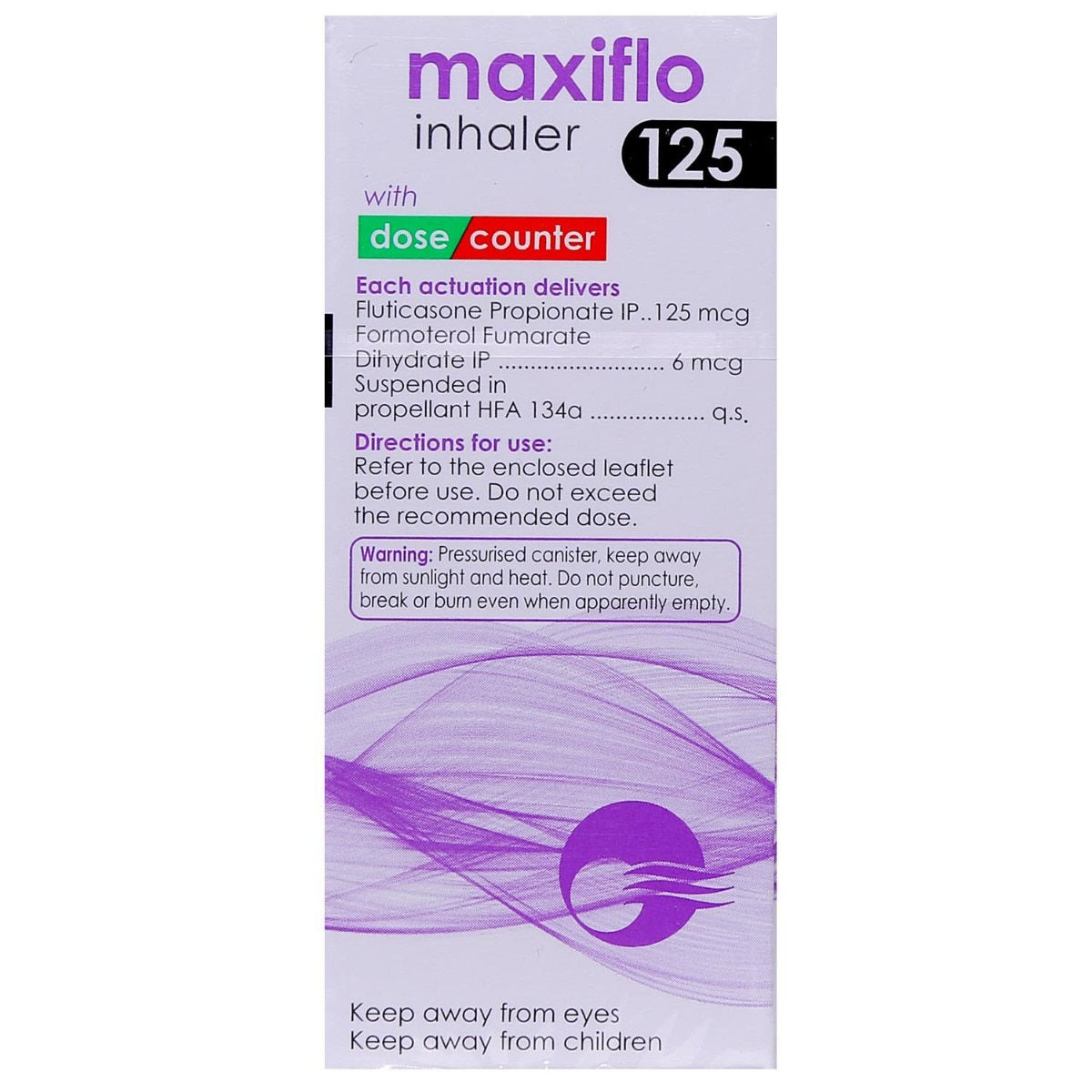 Maxiflo 125 Inhaler 120 mdi Price, Uses, Side Effects, Composition ...