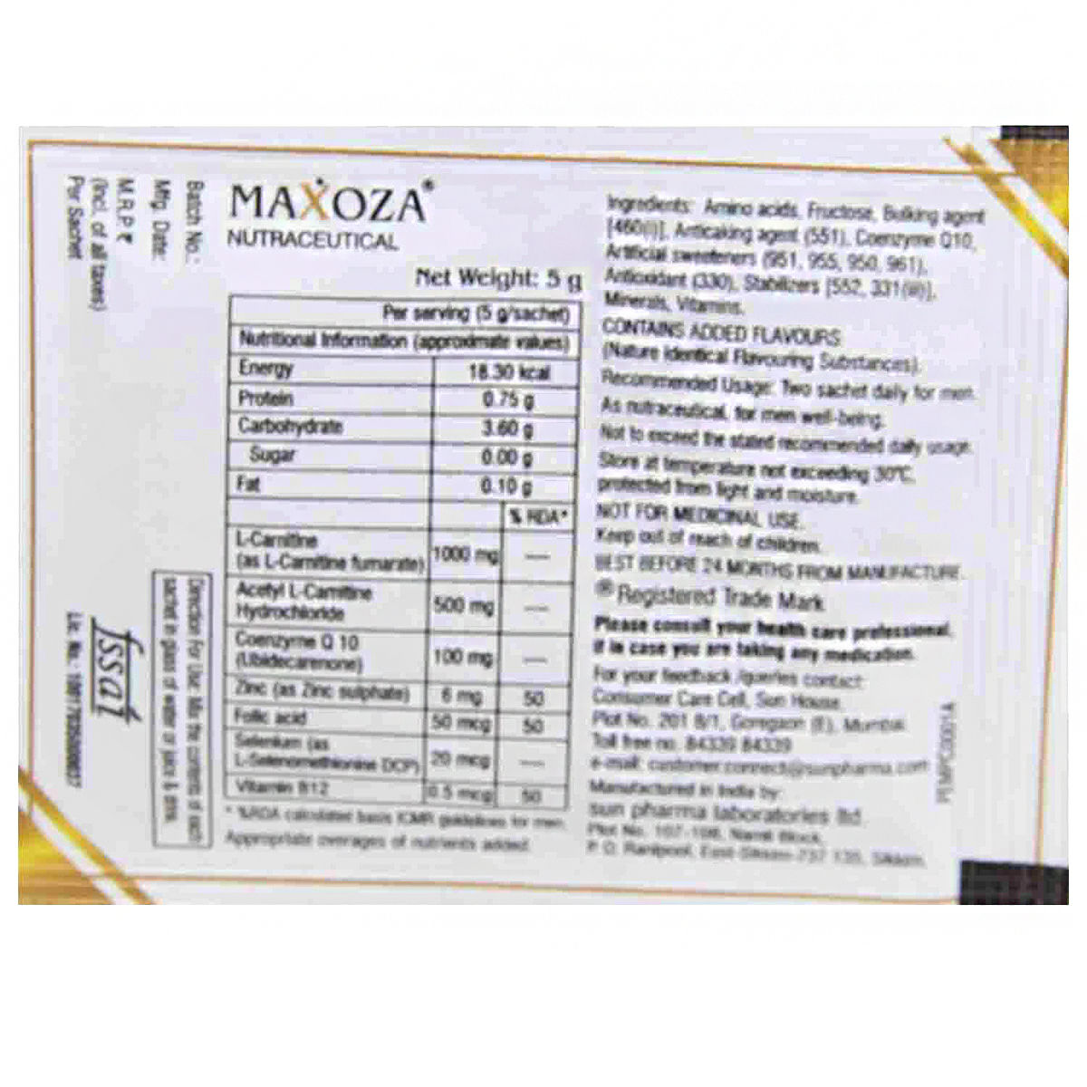 Maxoza Sachet 5 gm | Uses, Side Effects, Price | Apollo Pharmacy