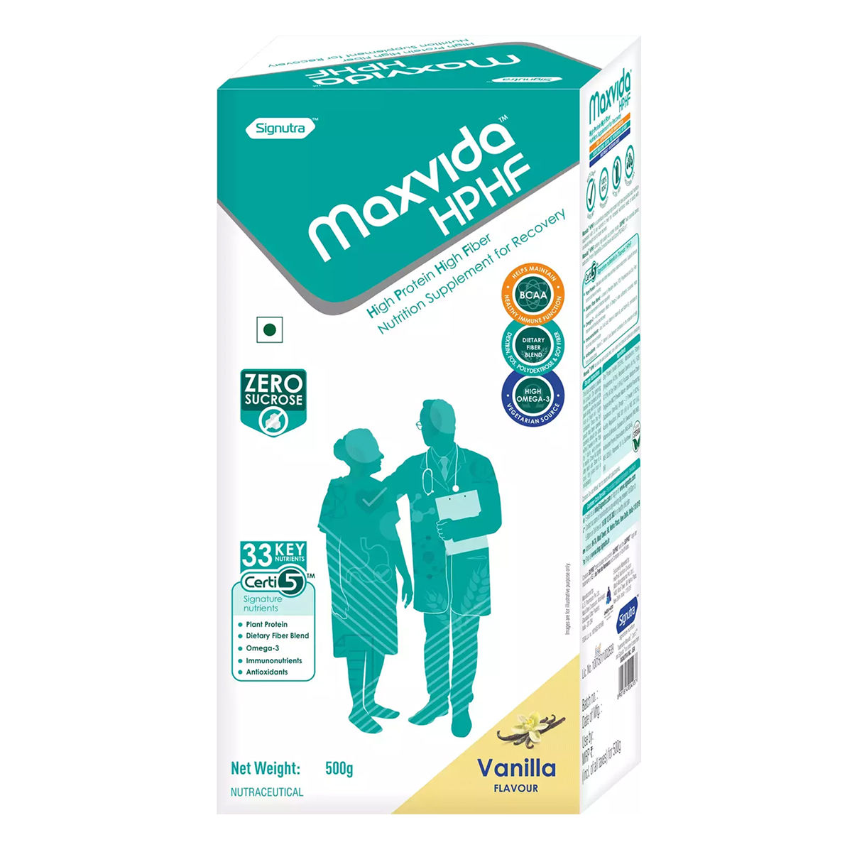 Maxvida HPHF Vanilla Flavour Powder 500 gm Price, Uses, Side Effects ...