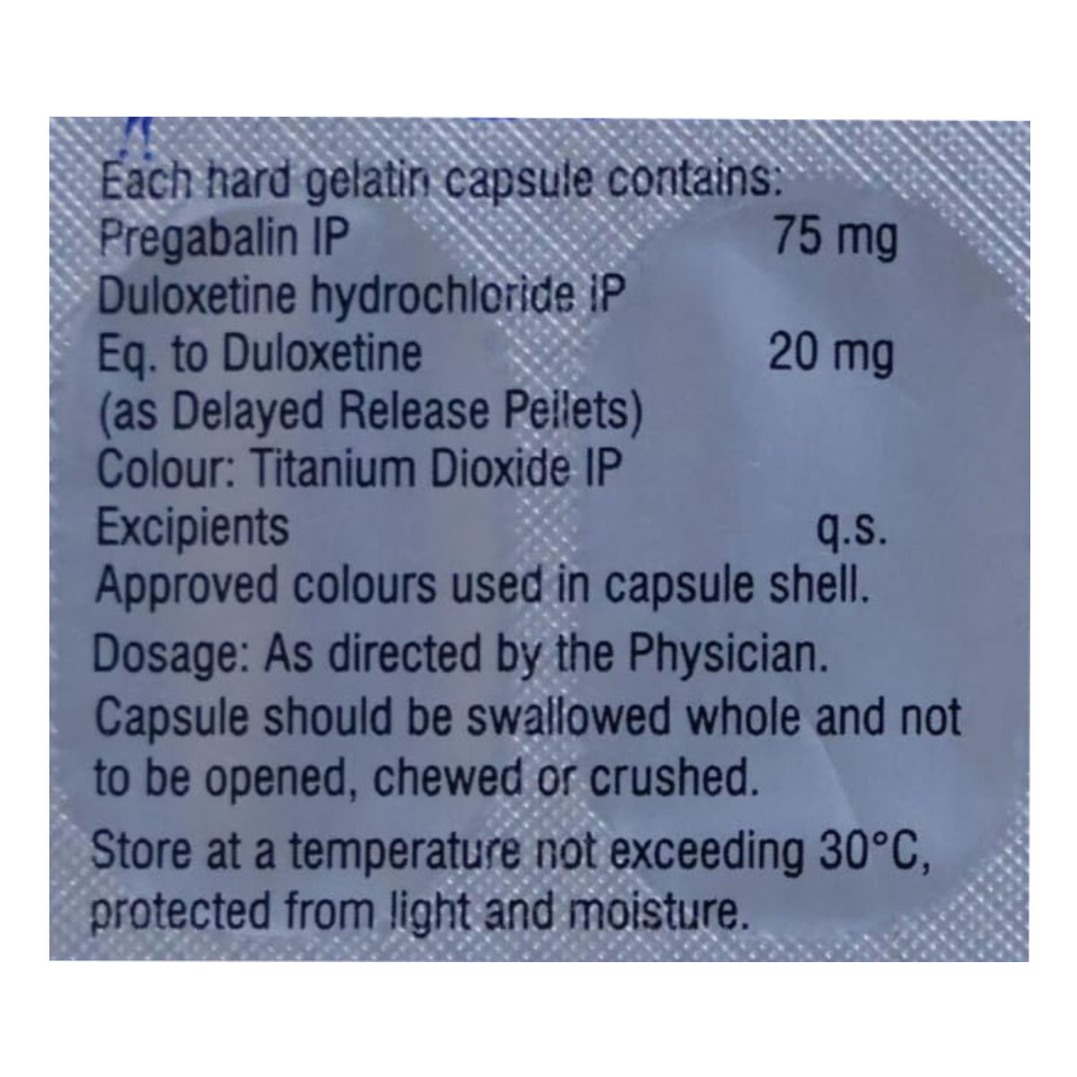 Maxdulin 75 mg/20 mg Capsule | Uses, Side Effects, Price | Apollo Pharmacy