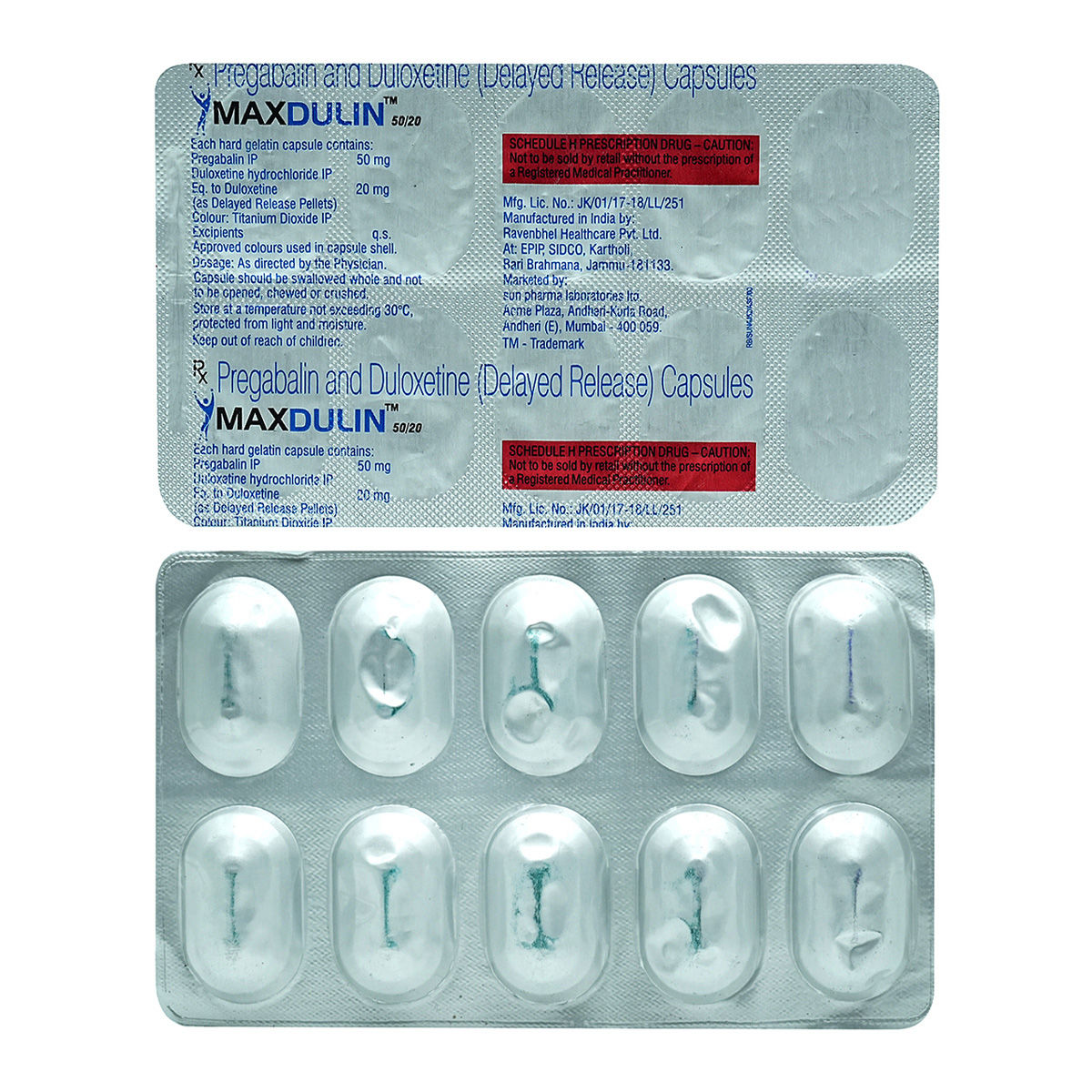 Maxdulin 50 mg/20 mg Capsule 10's Price, Uses, Side Effects ...
