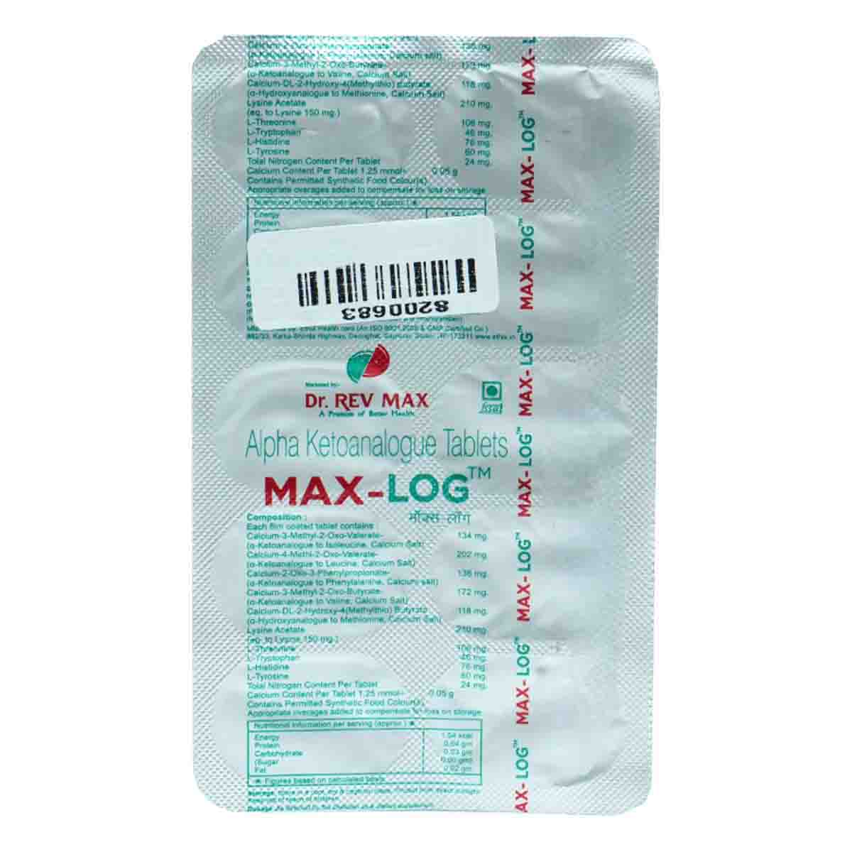 Max-Log Tablet 10's Price, Uses, Side Effects, Composition - Apollo ...