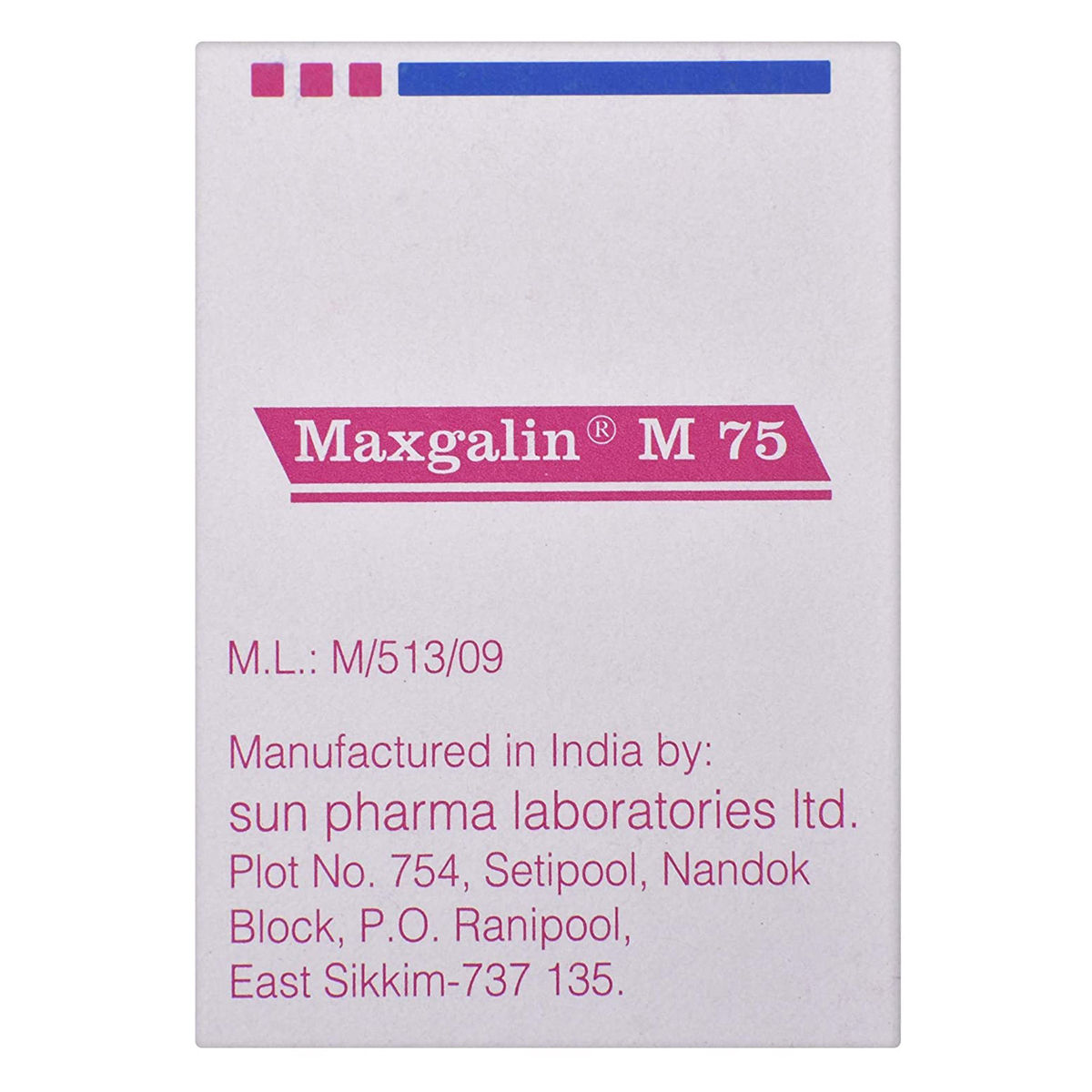 Maxgalin M 75 Capsule 15's Price, Uses, Side Effects, Composition ...