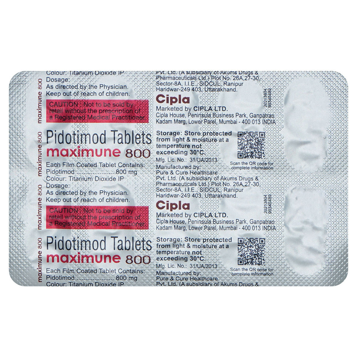 Maximune 800 mg Tablet | Uses, Side Effects, Price | Apollo Pharmacy