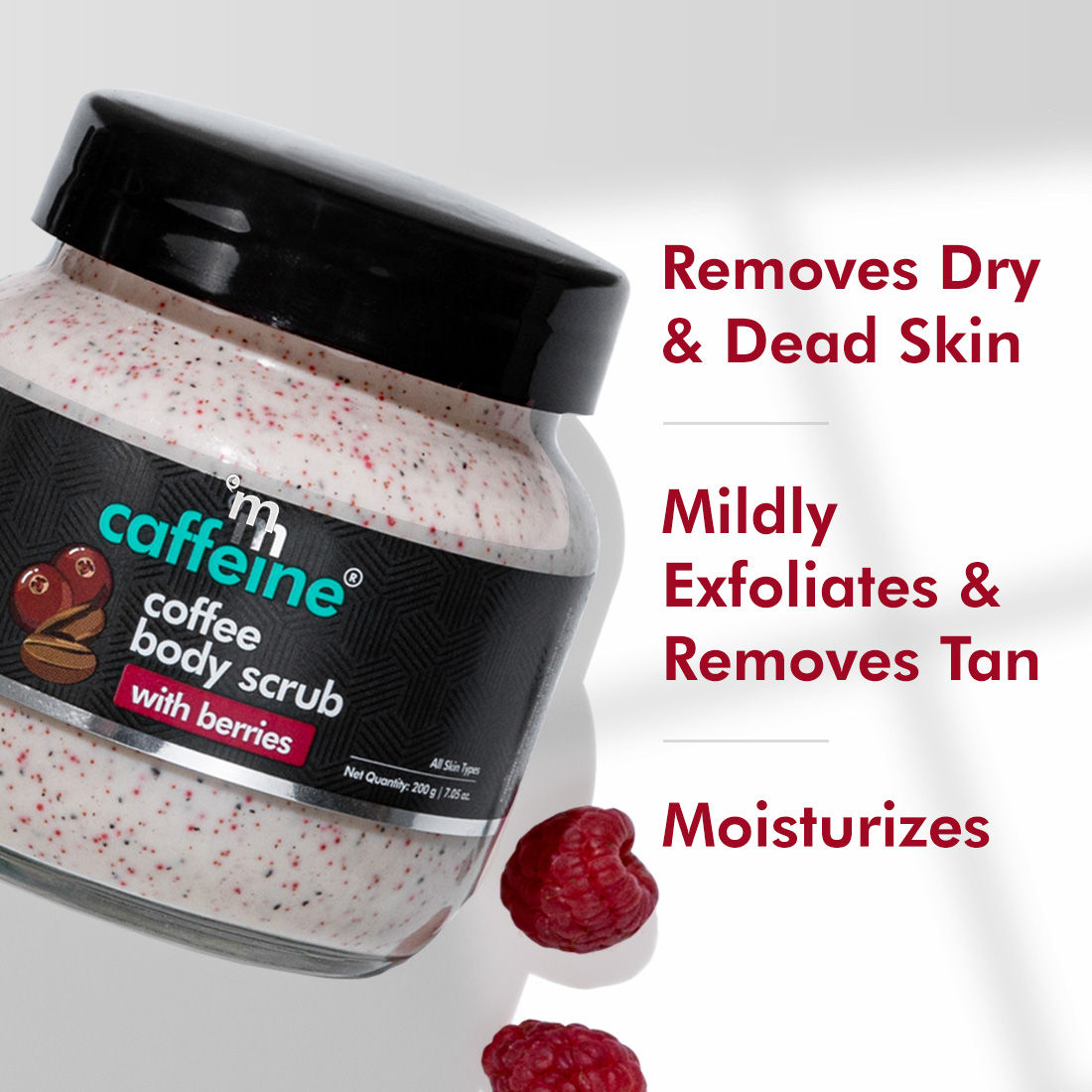Mcaffeine Coffee Body Scrub with Berries, 200 gm Price, Uses, Side ...