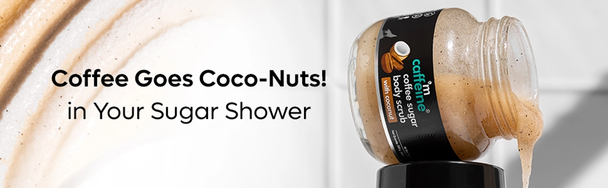 Mcaffeine Coffee Sugar Body Scrub with Coconut 250 gm | Coconut ...