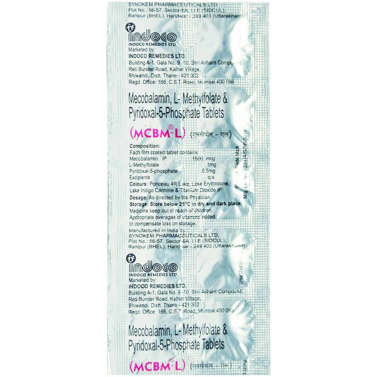 Mcbm-L Tablet 10's Price, Uses, Side Effects, Composition - Apollo Pharmacy