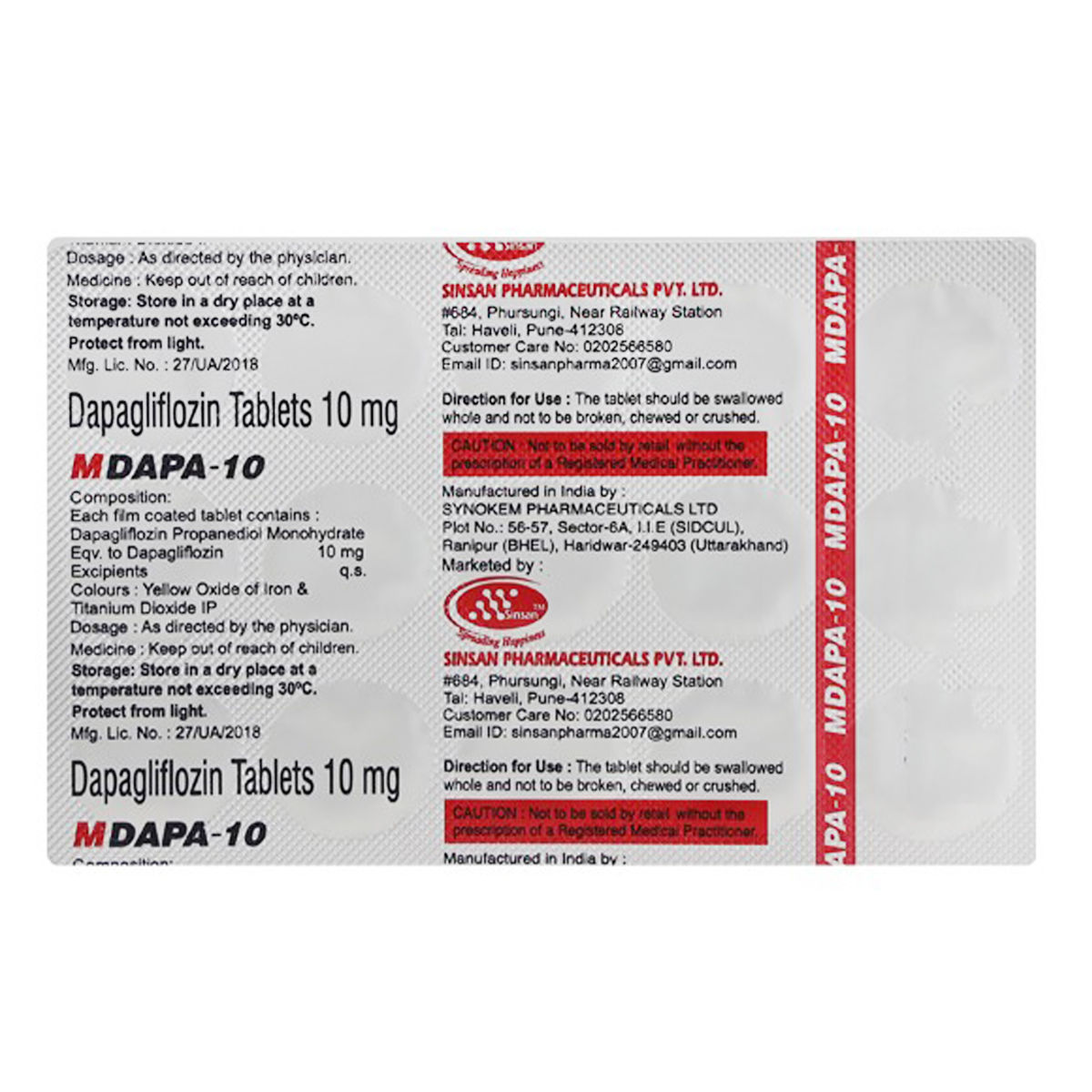 Mdapa 10 Tablet 15's Price, Uses, Side Effects, Composition - Apollo ...