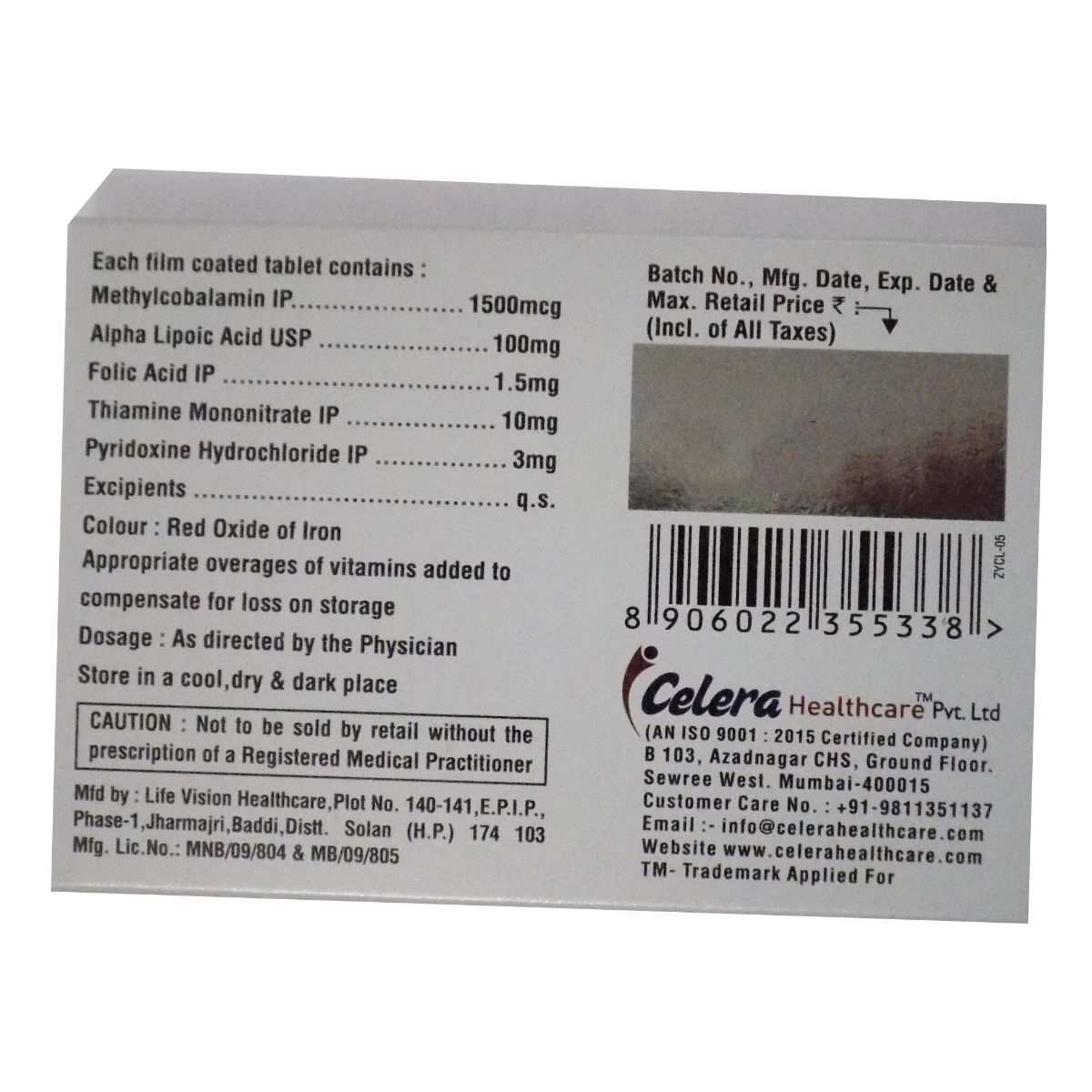 Mecocel-OD Tablet 10's Price, Uses, Side Effects, Composition - Apollo ...