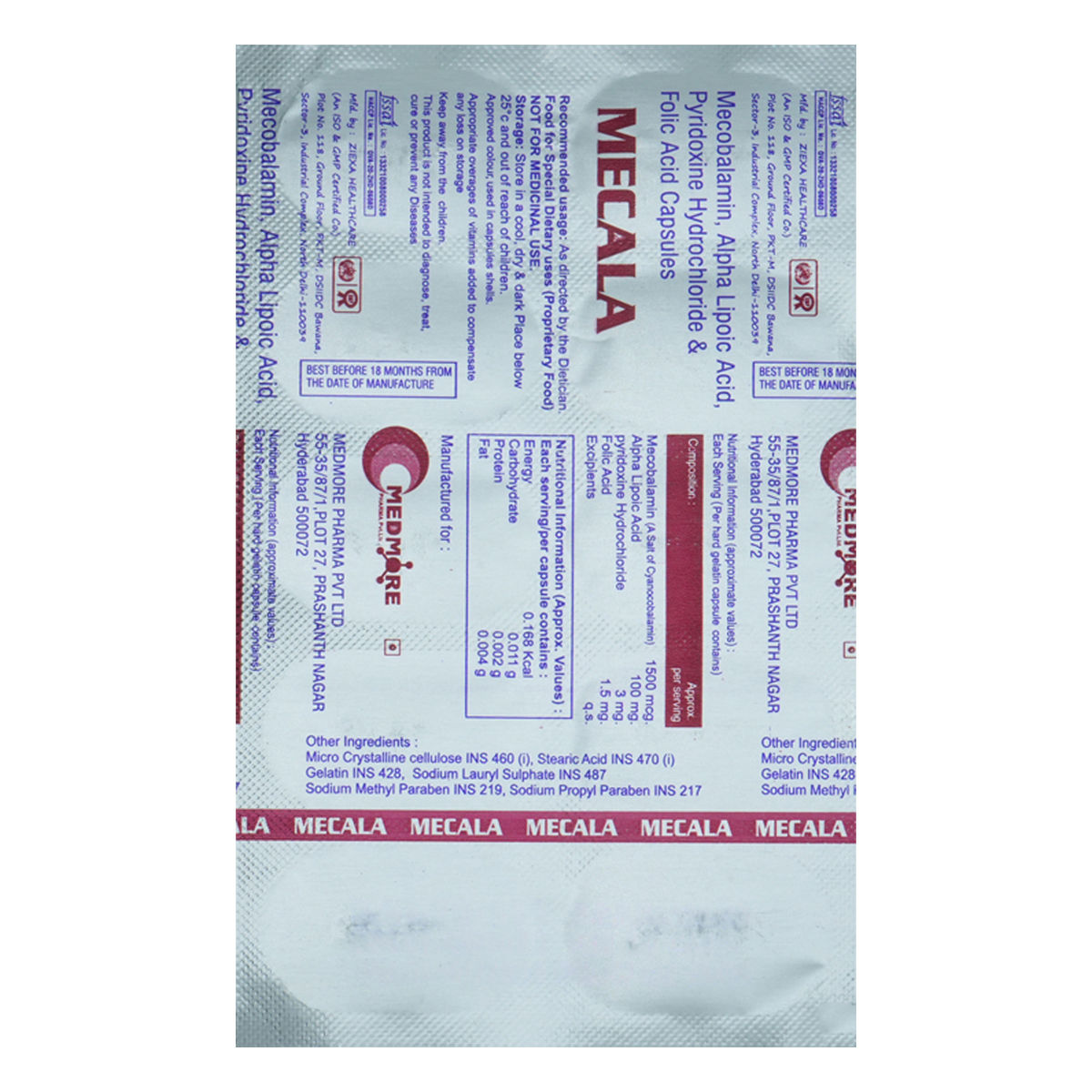 Mecala Capsule 10's Price, Uses, Side Effects, Composition - Apollo ...