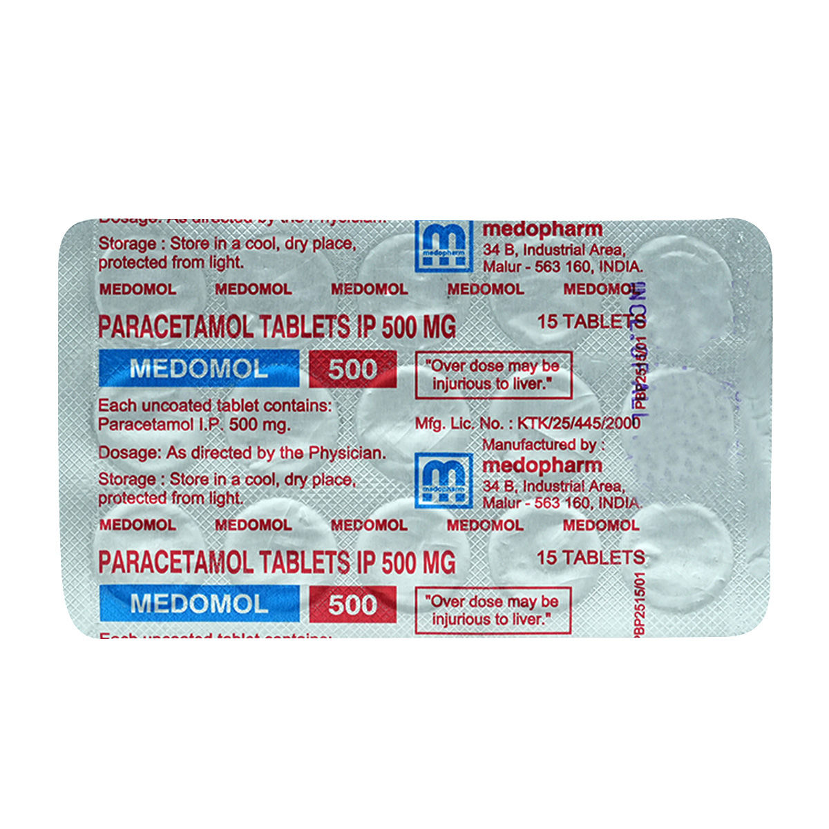 Medomol 500 mg Tablet | Uses, Side Effects, Price | Apollo Pharmacy