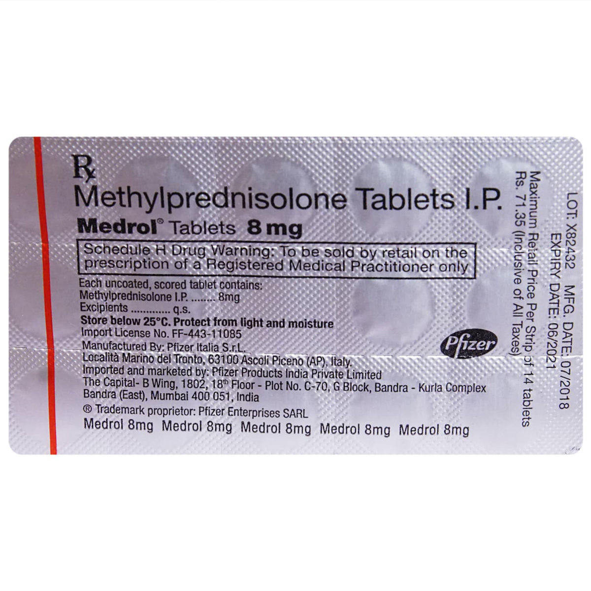 Medrol Tablet 14's Price, Uses, Side Effects, Composition - Apollo Pharmacy