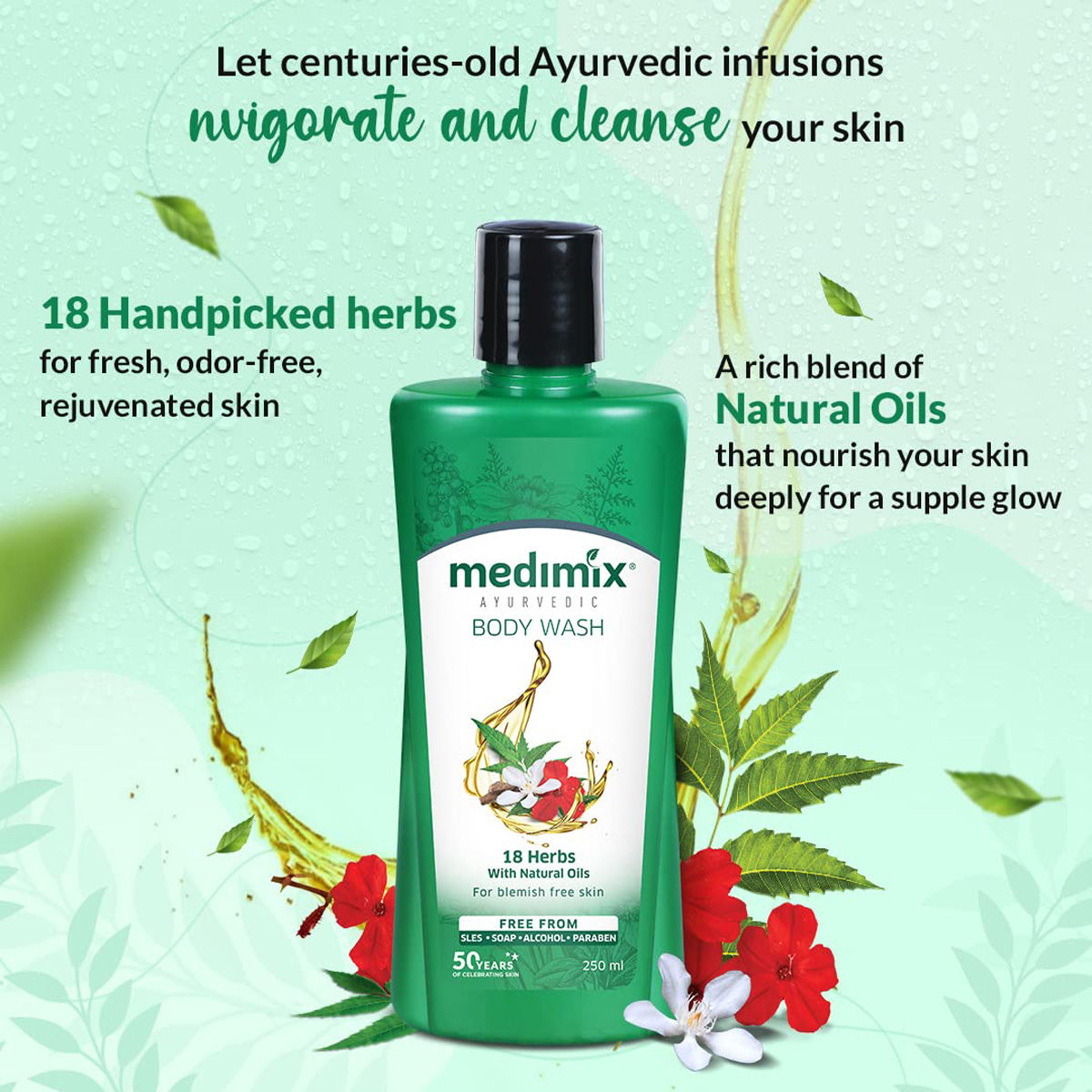 Medimix 18 Herbs With Natural Oils Body Wash, 250 ml Price, Uses, Side ...