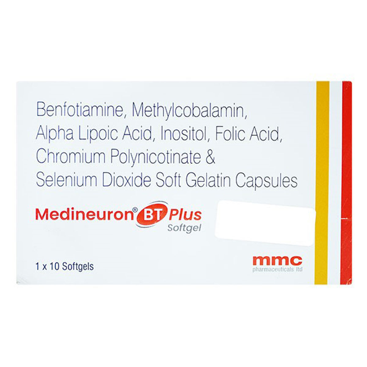 Medineuron BT Plus Softgel Capsule 10's Price, Uses, Side Effects ...