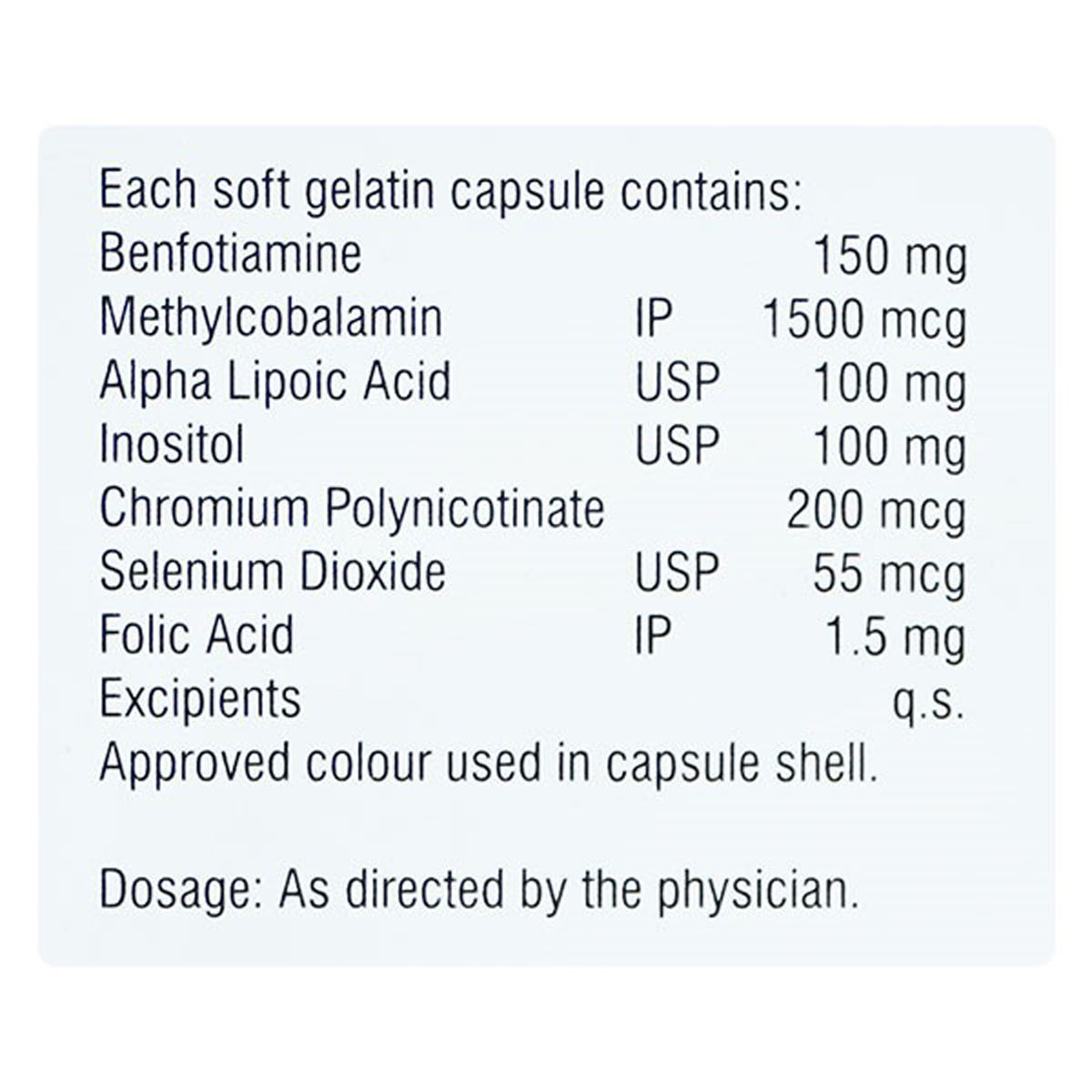 Medineuron BT Plus Softgel Capsule 10's Price, Uses, Side Effects ...