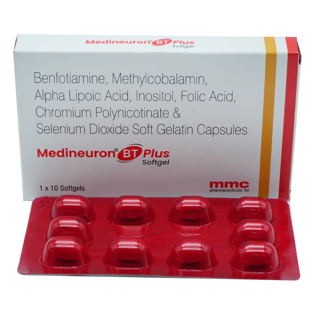 Medineuron BT Plus Softgel Capsule 10's Price, Uses, Side Effects ...