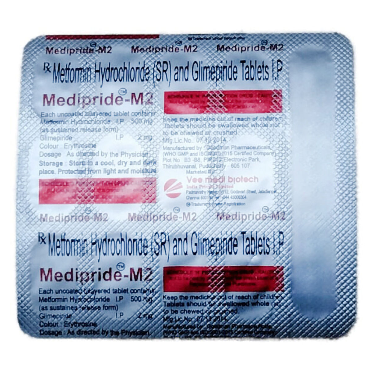 Medipride-M2 Tablet | Uses, Side Effects, Price | Apollo Pharmacy