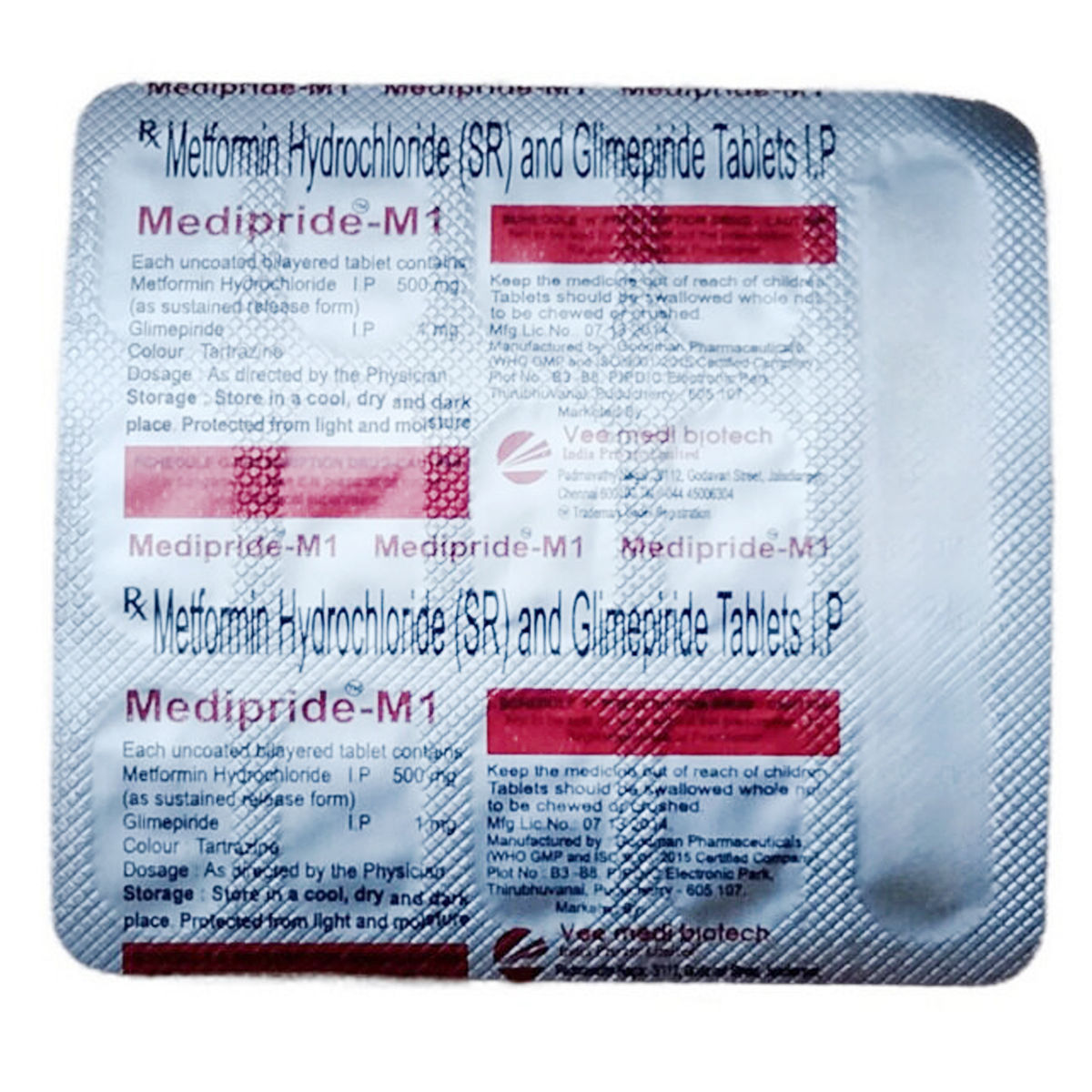 Medipride-M1 Tablet 15's Price, Uses, Side Effects, Composition ...