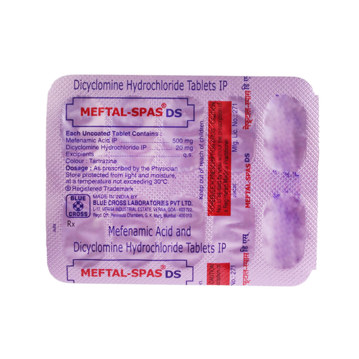 Meftal-Spas DS Tablet | Uses, Side Effects, Price | Apollo Pharmacy