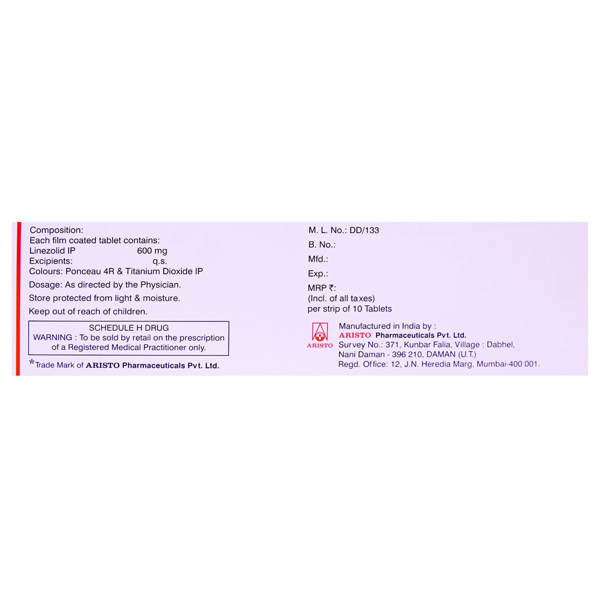 Megazolid 600 Tablet | Uses, Side Effects, Price | Apollo Pharmacy