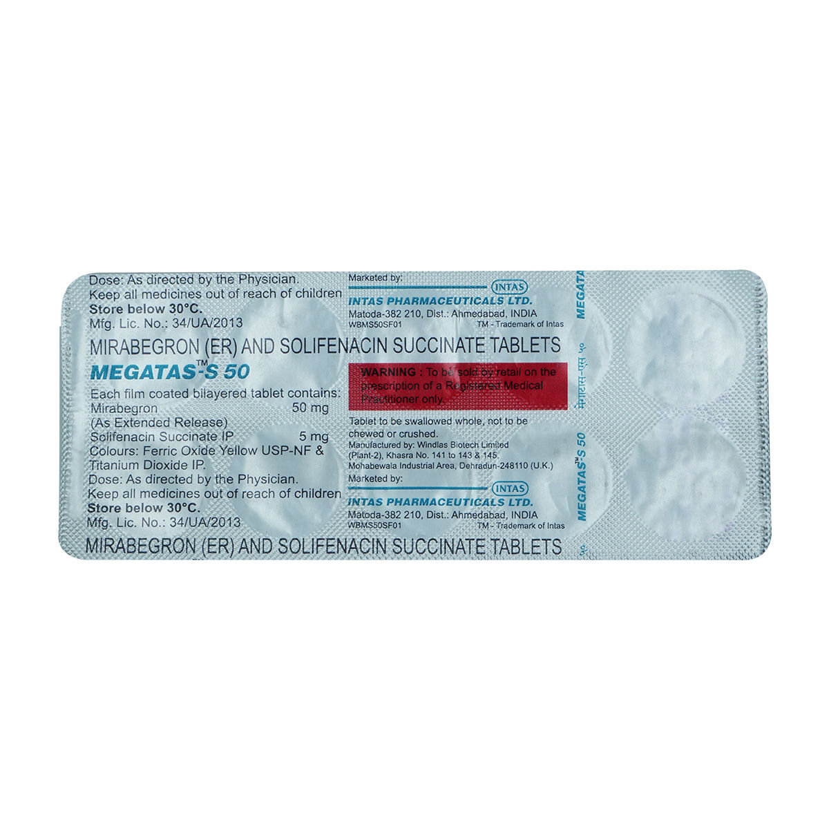 Megatas-S 50 Tablet 10's Price, Uses, Side Effects, Composition ...