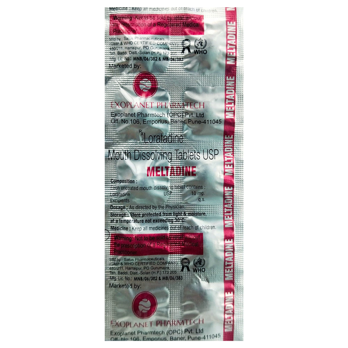 Meltadine 10 mg Mouth Dissolving Tablet 10's | Uses, Side Effects ...