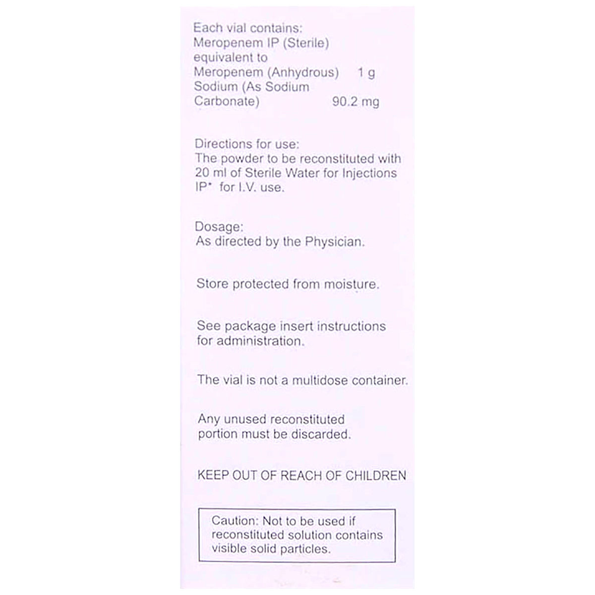 Meromac 1gm Injection 1's Price, Uses, Side Effects, Composition ...