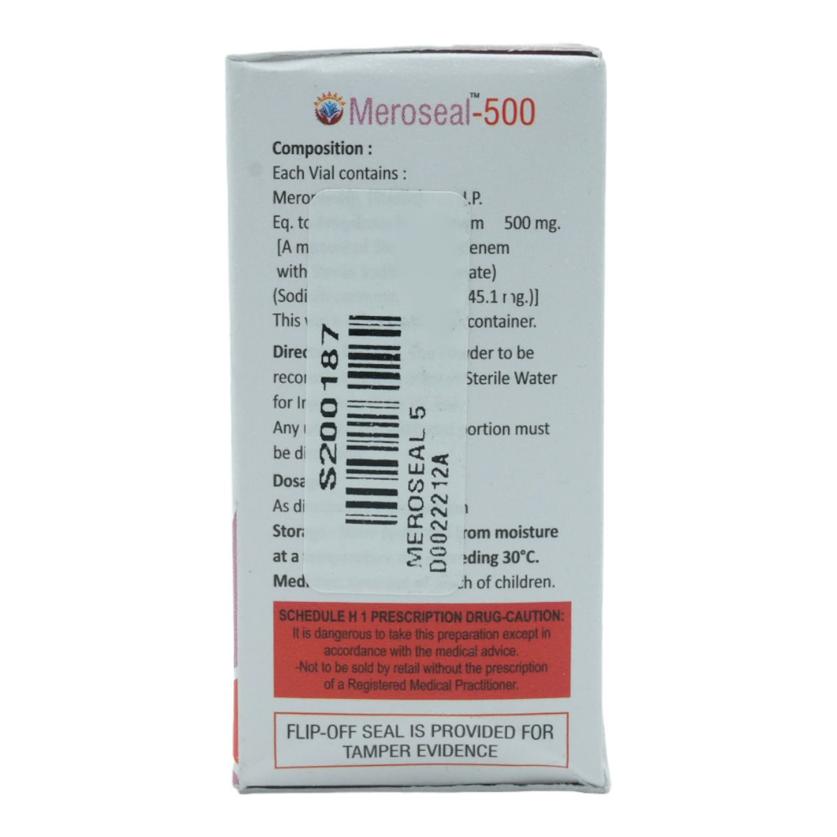 Meroseal 500 mg Injection 1's Price, Uses, Side Effects, Composition ...