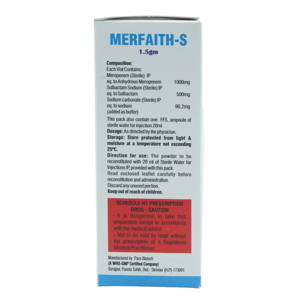 Merfaith-S 1.5 gm Injection 1's Price, Uses, Side Effects, Composition ...