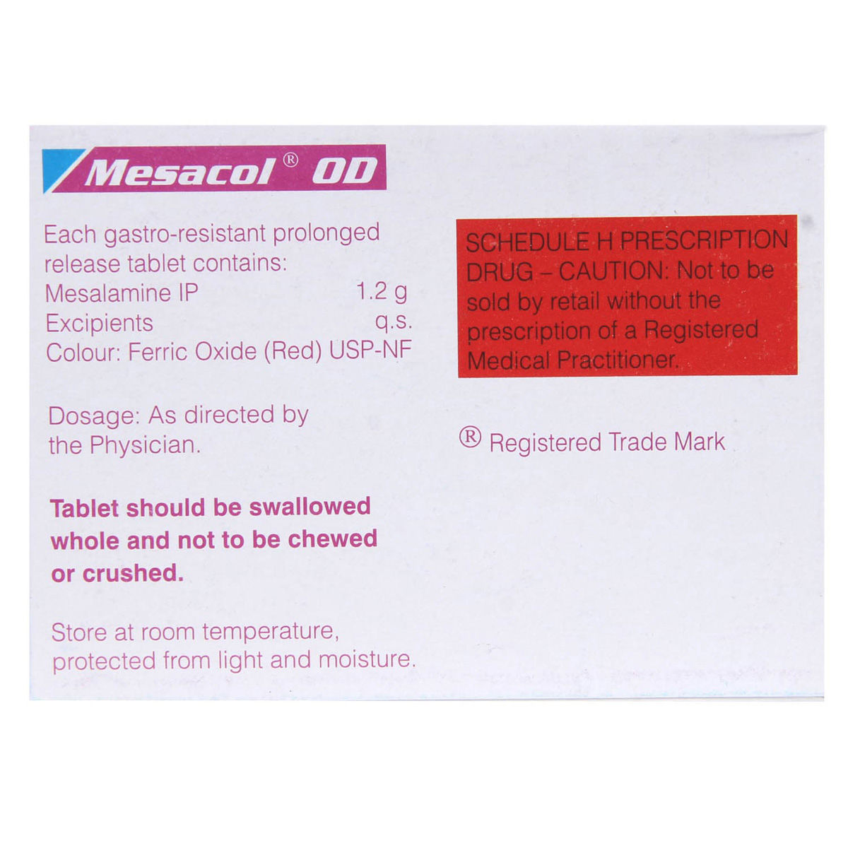 Mesacol OD Tablet 15's Price, Uses, Side Effects, Composition - Apollo ...