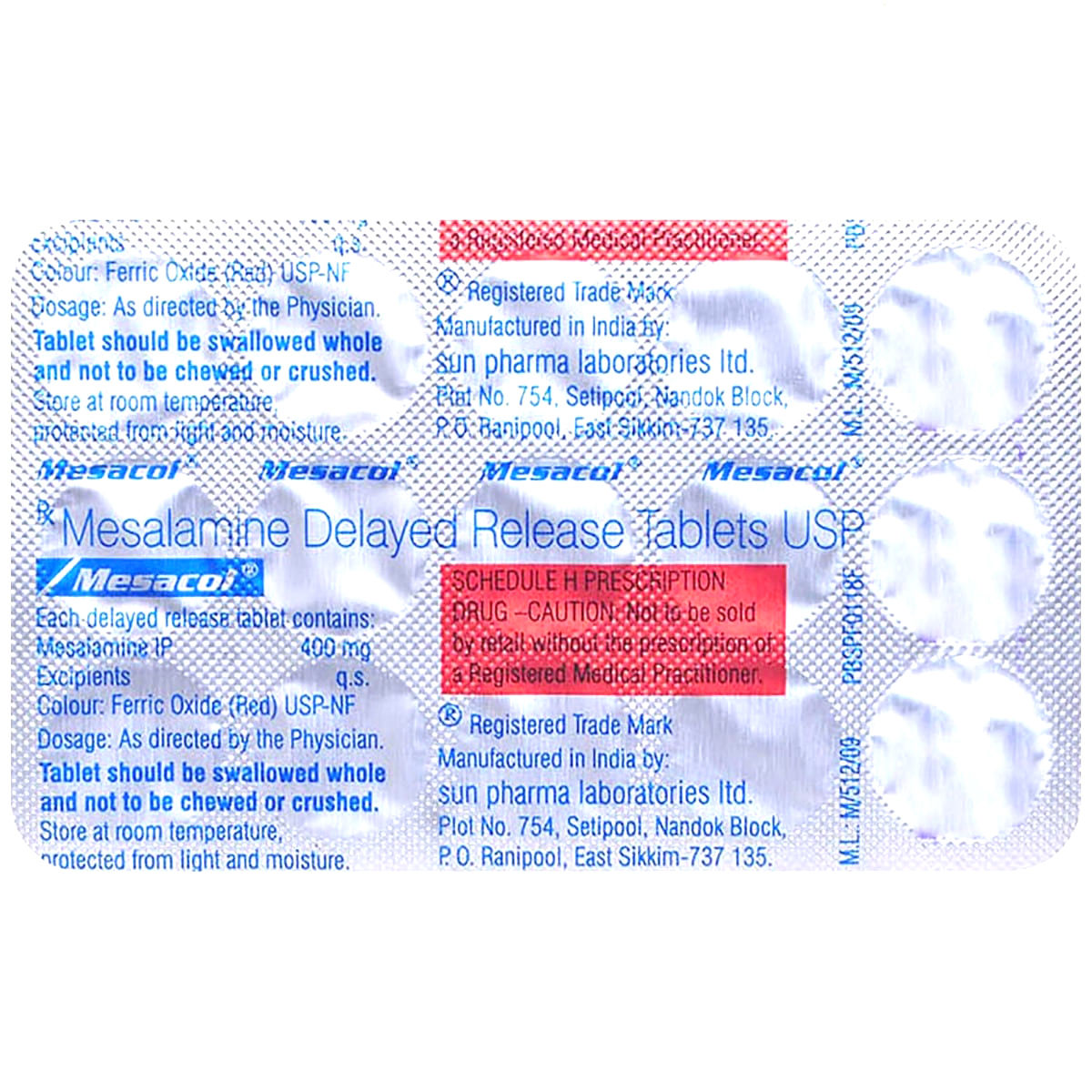 Mesacol Tablet | Uses, Side Effects, Price | Apollo Pharmacy