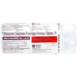 Metocard XL 12.5 Tablet | Uses, Side Effects, Price | Apollo Pharmacy