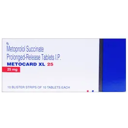 Metocard XL 25 Tablet | Uses, Side Effects, Price | Apollo Pharmacy