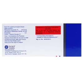 Metocard XL 25 Tablet | Uses, Side Effects, Price | Apollo Pharmacy