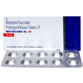 Metocard XL 50 Tablet | Uses, Side Effects, Price | Apollo Pharmacy