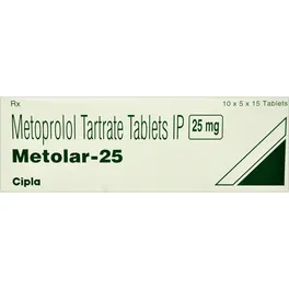 Metolar 25 Tablet | Uses, Side Effects, Price | Apollo Pharmacy