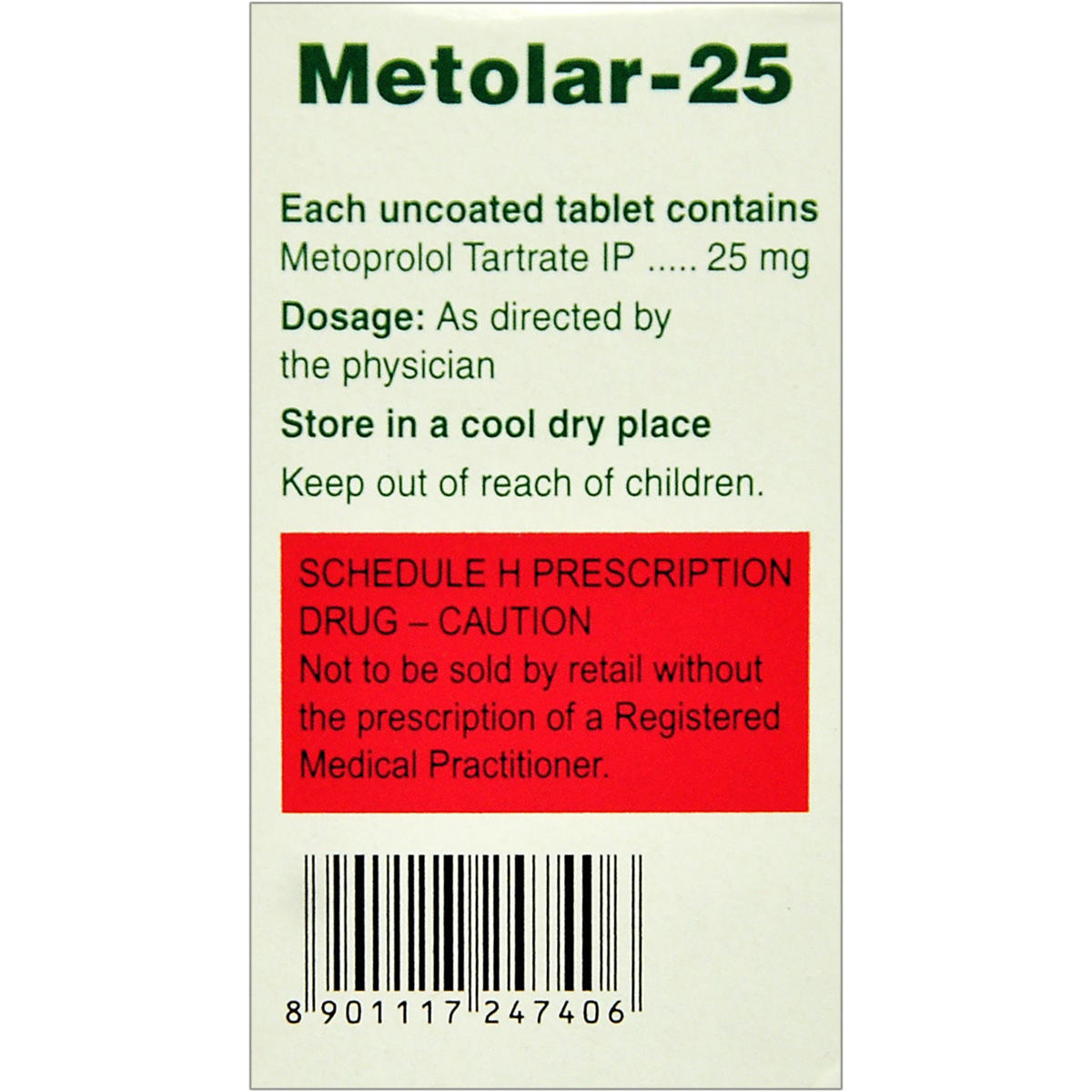 Metolar 25 Tablet 15's Price, Uses, Side Effects, Composition - Apollo ...