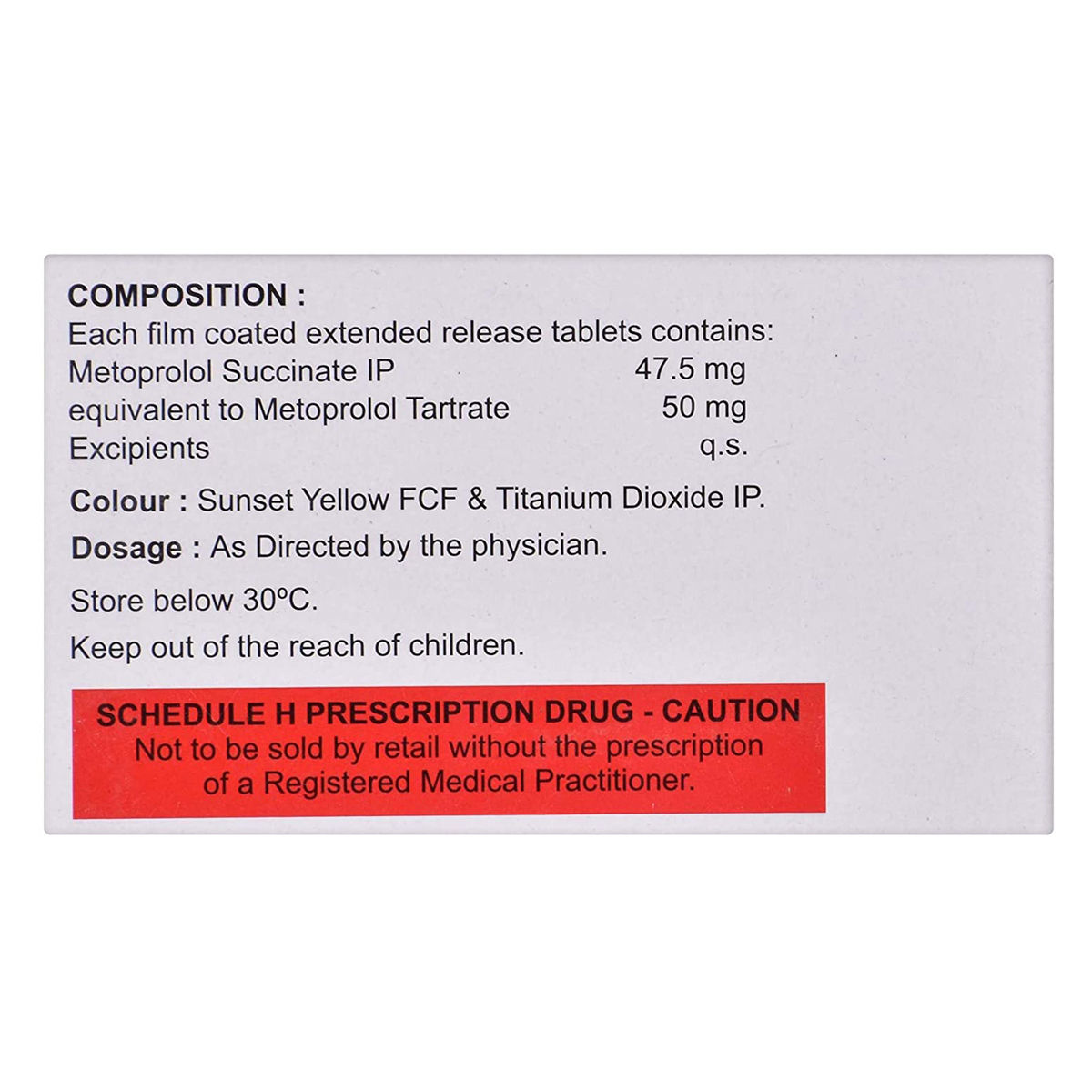 Met XL 50 Tablet 15's Price, Uses, Side Effects, Composition - Apollo ...