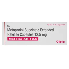Metolar XR-12.5 Capsule | Uses, Side Effects, Price | Apollo Pharmacy