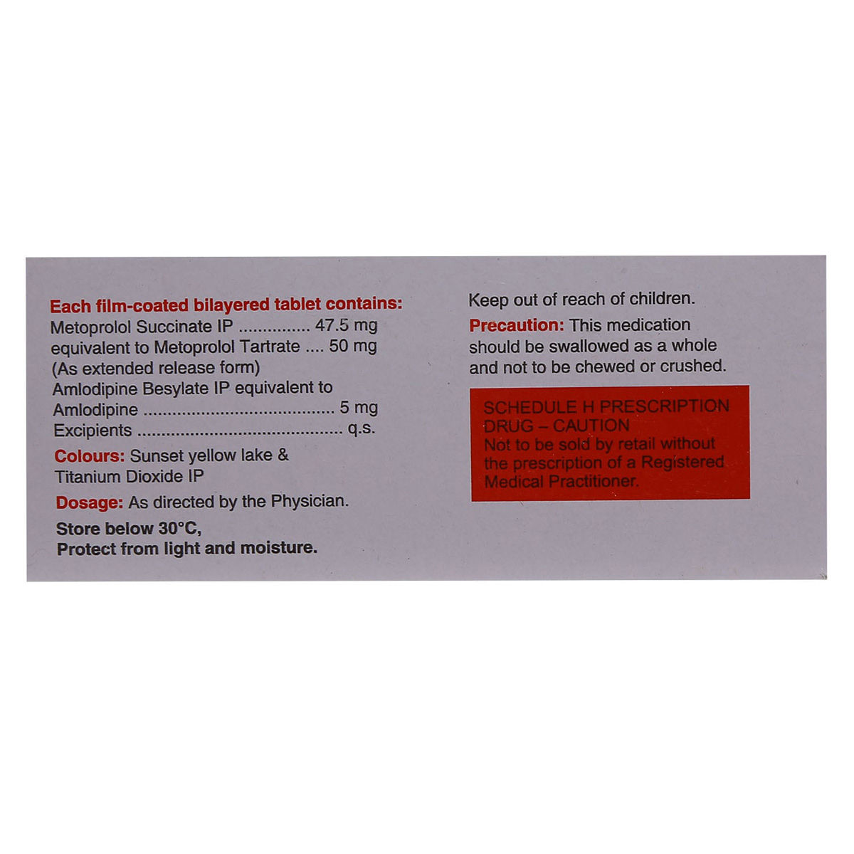 Metolar AM 50 Tablet 10's Price, Uses, Side Effects, Composition ...