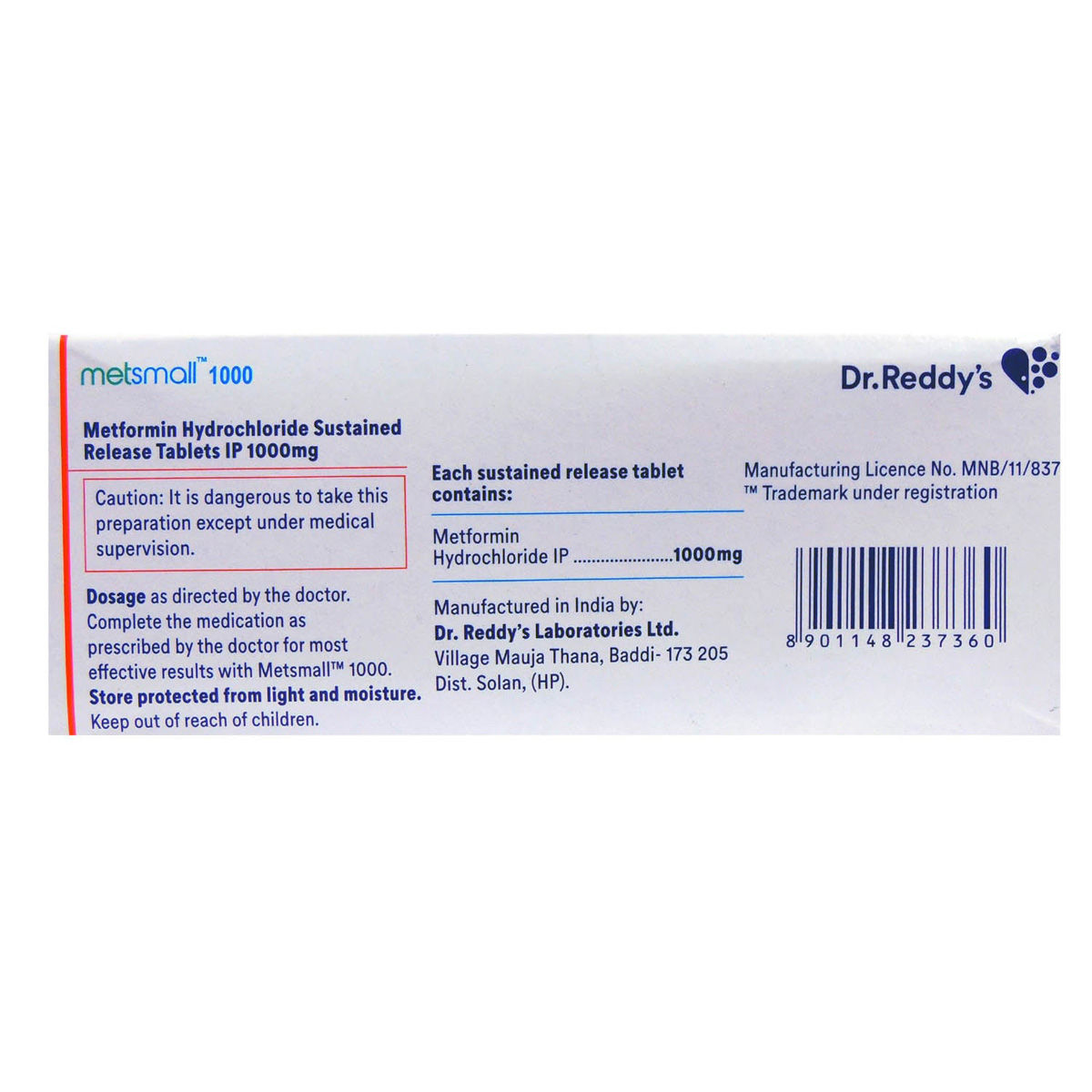 Metsmall 1000 Tablet | Uses, Side Effects, Price | Apollo Pharmacy