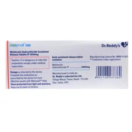 Metsmall 1000 Tablet | Uses, Side Effects, Price | Apollo Pharmacy