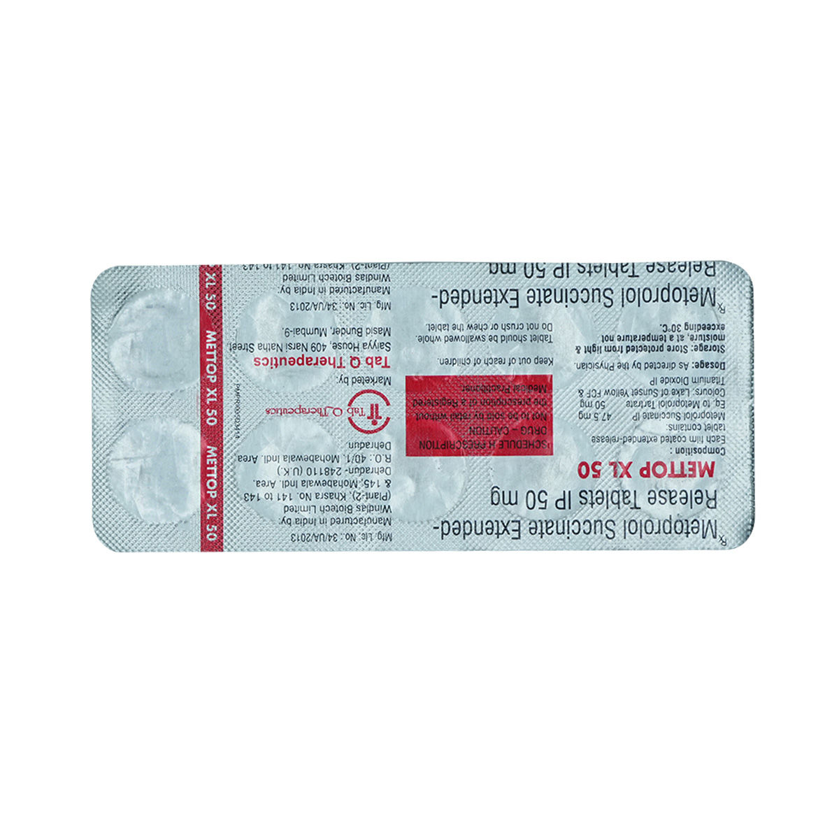 Mettop XL 50 Tablet | Uses, Side Effects, Price | Apollo Pharmacy