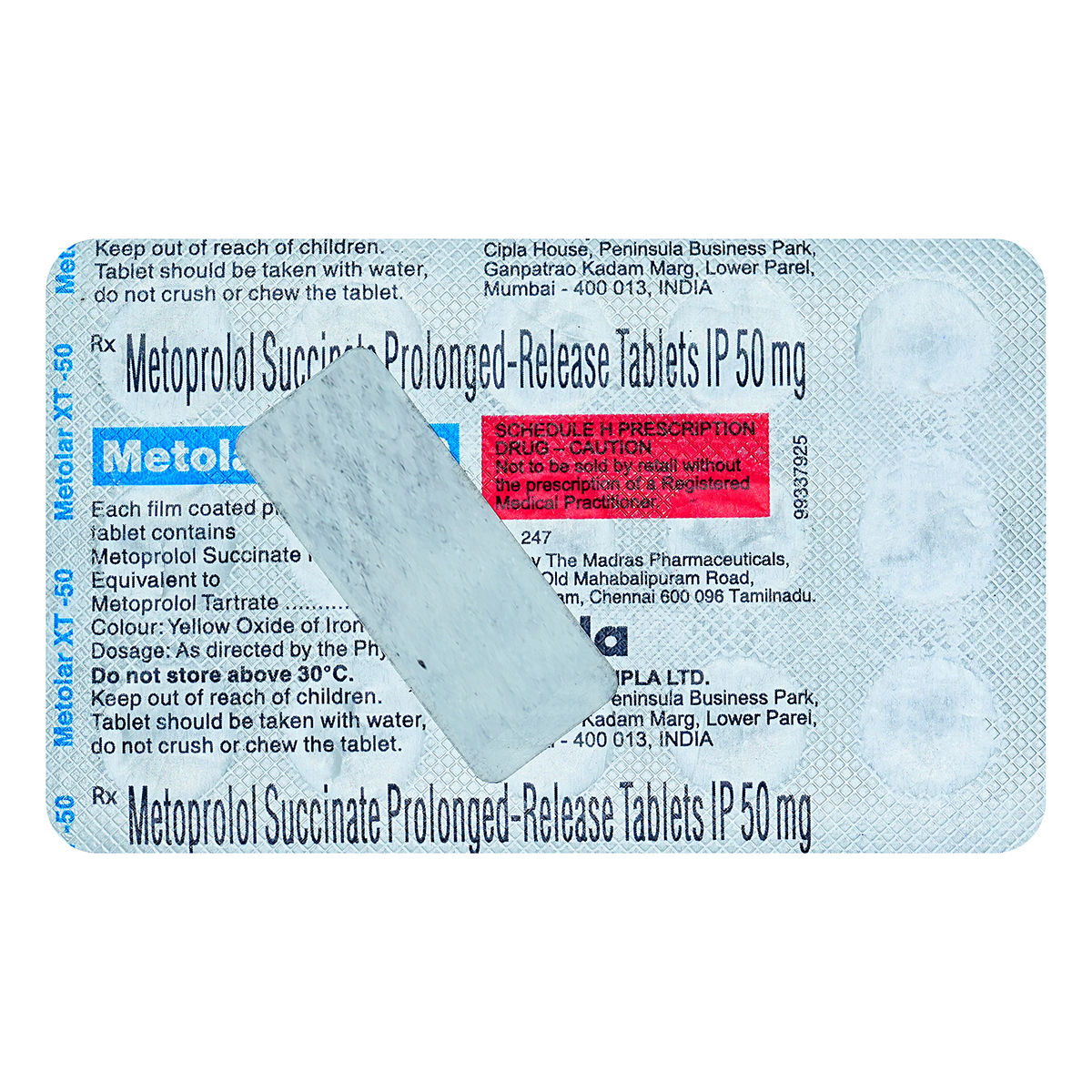 Metolar-XT 50 Tablet | Uses, Side Effects, Price | Apollo Pharmacy