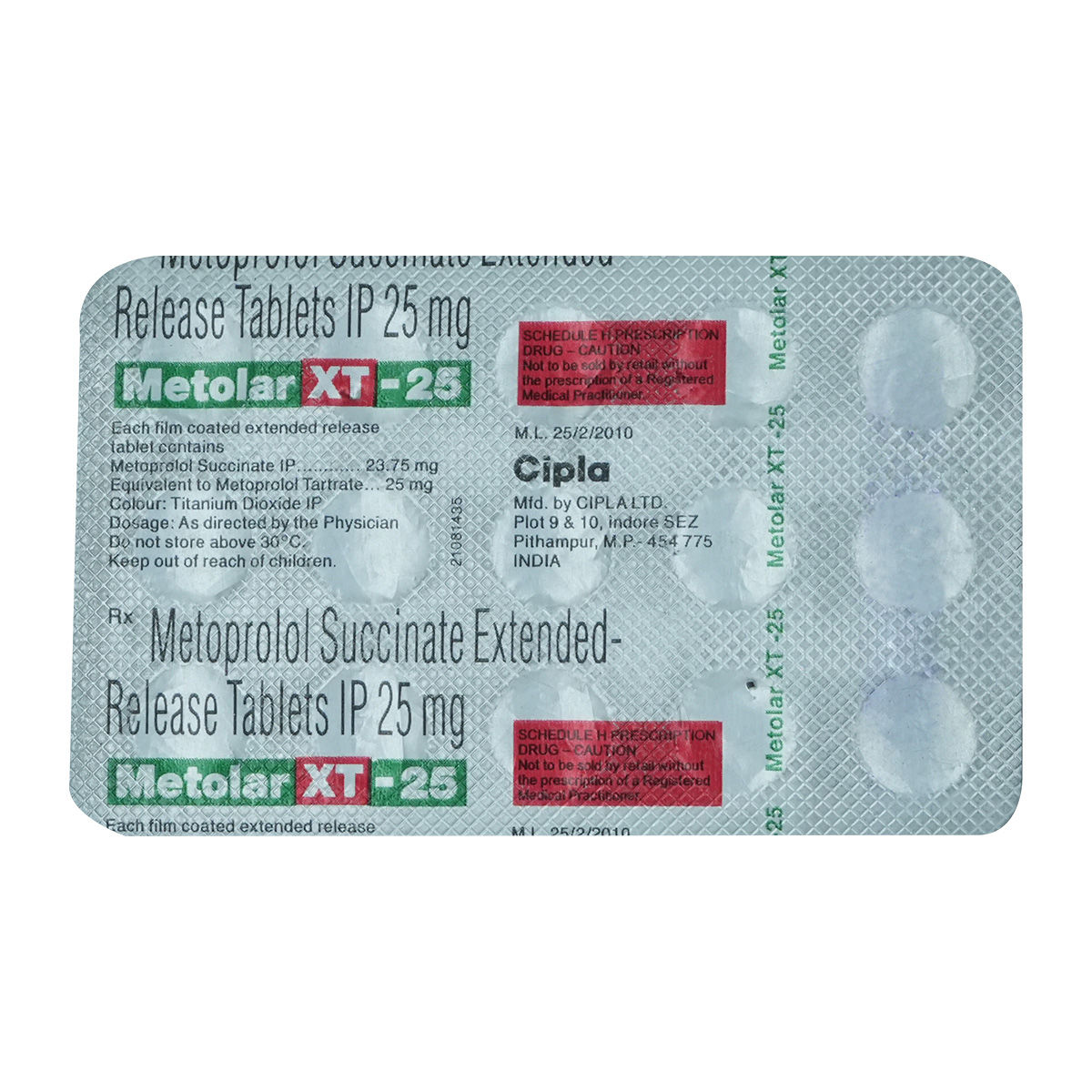 Metolar XT-25 Tablet 15's Price, Uses, Side Effects, Composition ...