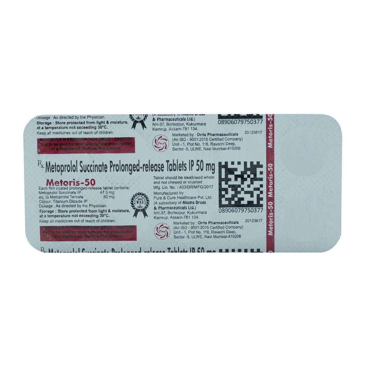 Metoris-50 Tablet | Uses, Side Effects, Price | Apollo Pharmacy