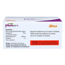 Metlin M 75 Tablet | Uses, Side Effects, Price | Apollo Pharmacy