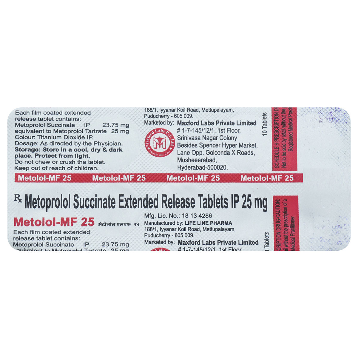 Metolol-Mf 25 Tab | Uses, Side Effects, Price | Apollo Pharmacy