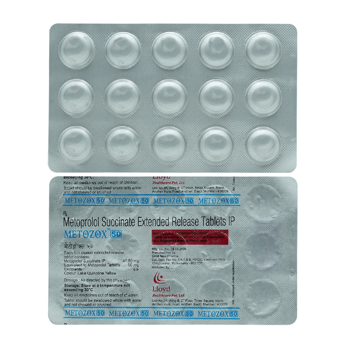 Metozox 50 mg Tablet 15's Price, Uses, Side Effects, Composition ...